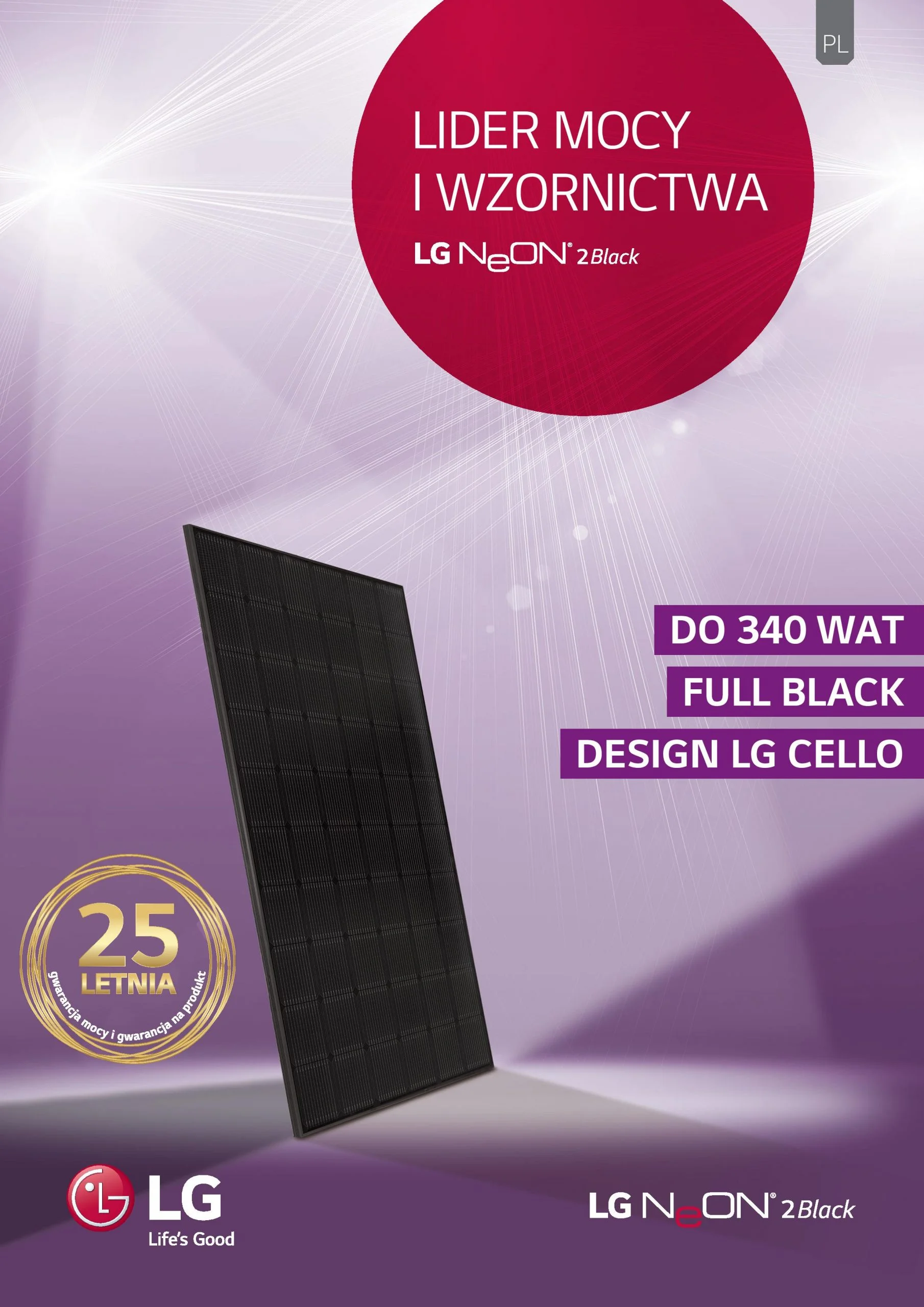 Panel fotowoltaiczny LG 340N1K-V5 FULL BLACK monokrystaliczny - cena ...